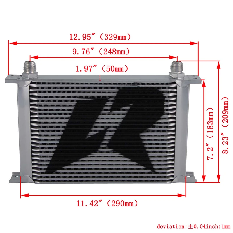 LINESRACING-UNIVERSAL-25ROW-AN-10AN-Engine-Racing-OIL-COOLER-Black ...