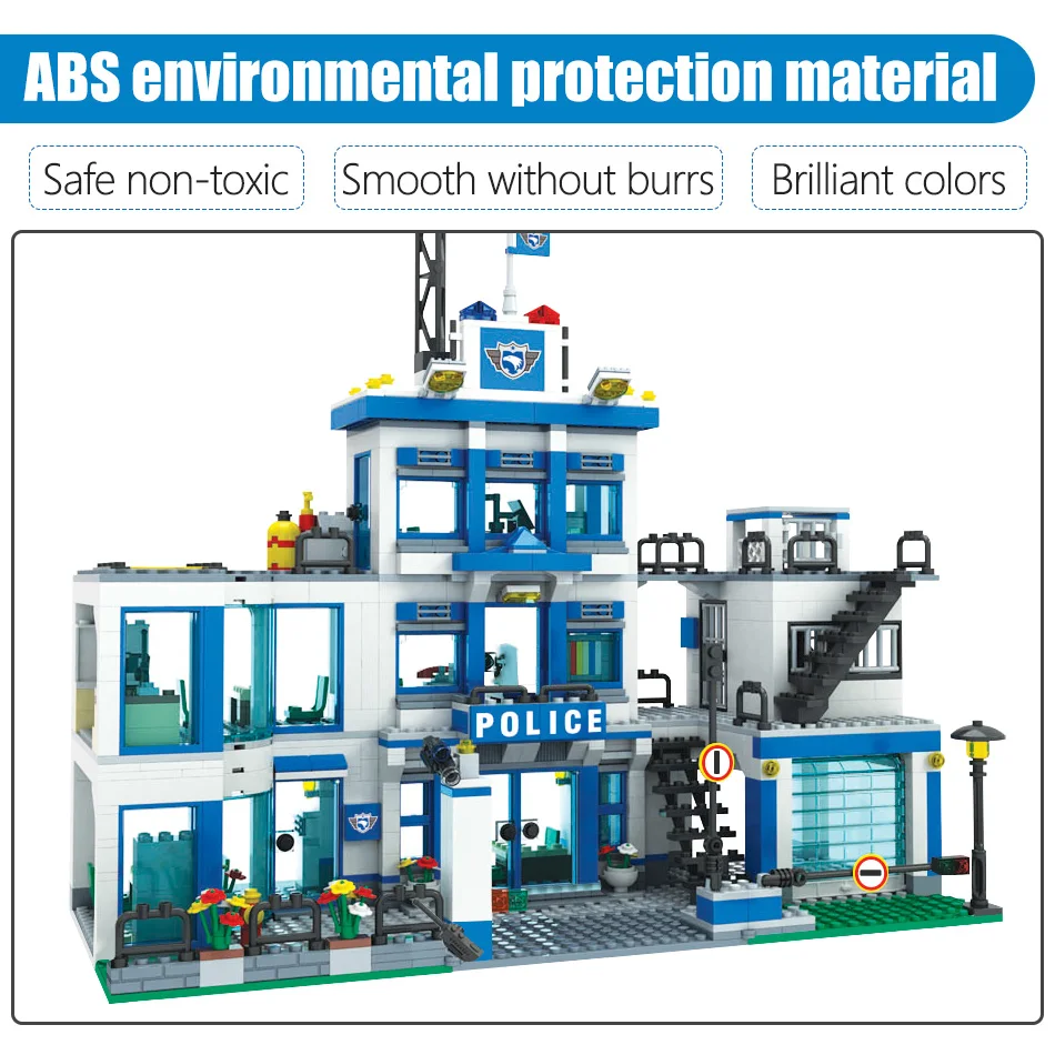 Winer SWAT City Police Station Building Blocks - Building Toys