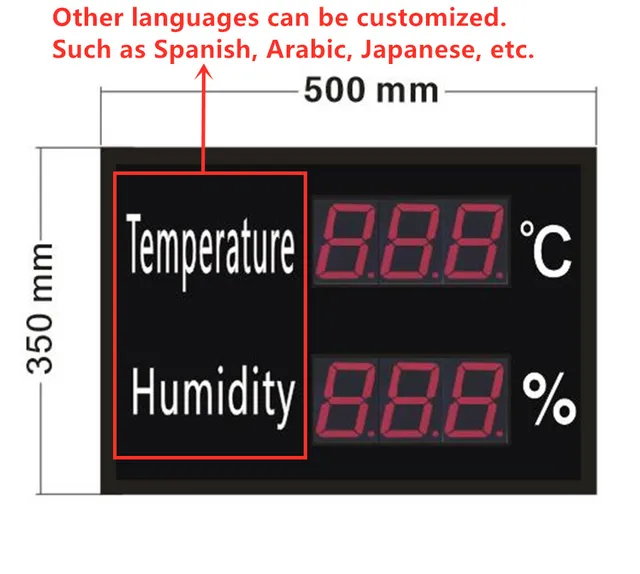 Large LED Display Temperature And Humidity Transmitter Huato | atelier ...
