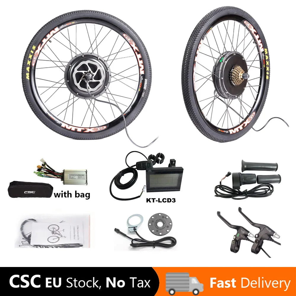 EU MTX33 MTX39 SUNRINGLE 48V 1500W Electric Bicycle Conversion Kit Rear ...