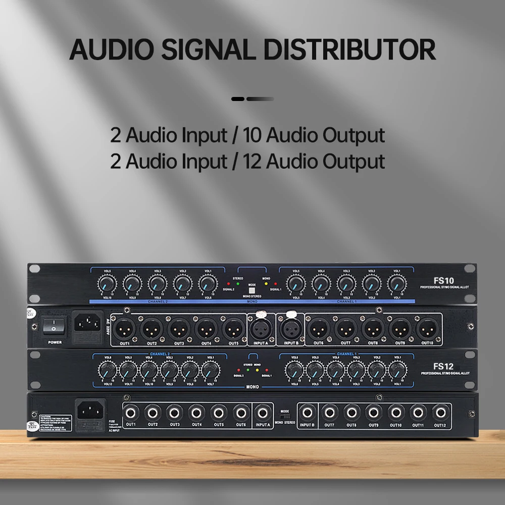 Professional-Audio-Signal-Splitter-Two-In-Twelve-Out-XLR-Stage-Line ...