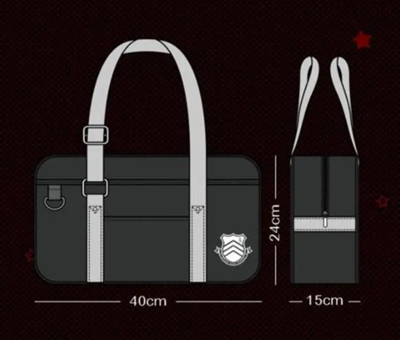 Anime Persona 5 BAG P5 BAG Shujin Gakuen Real High School Bag JK ...