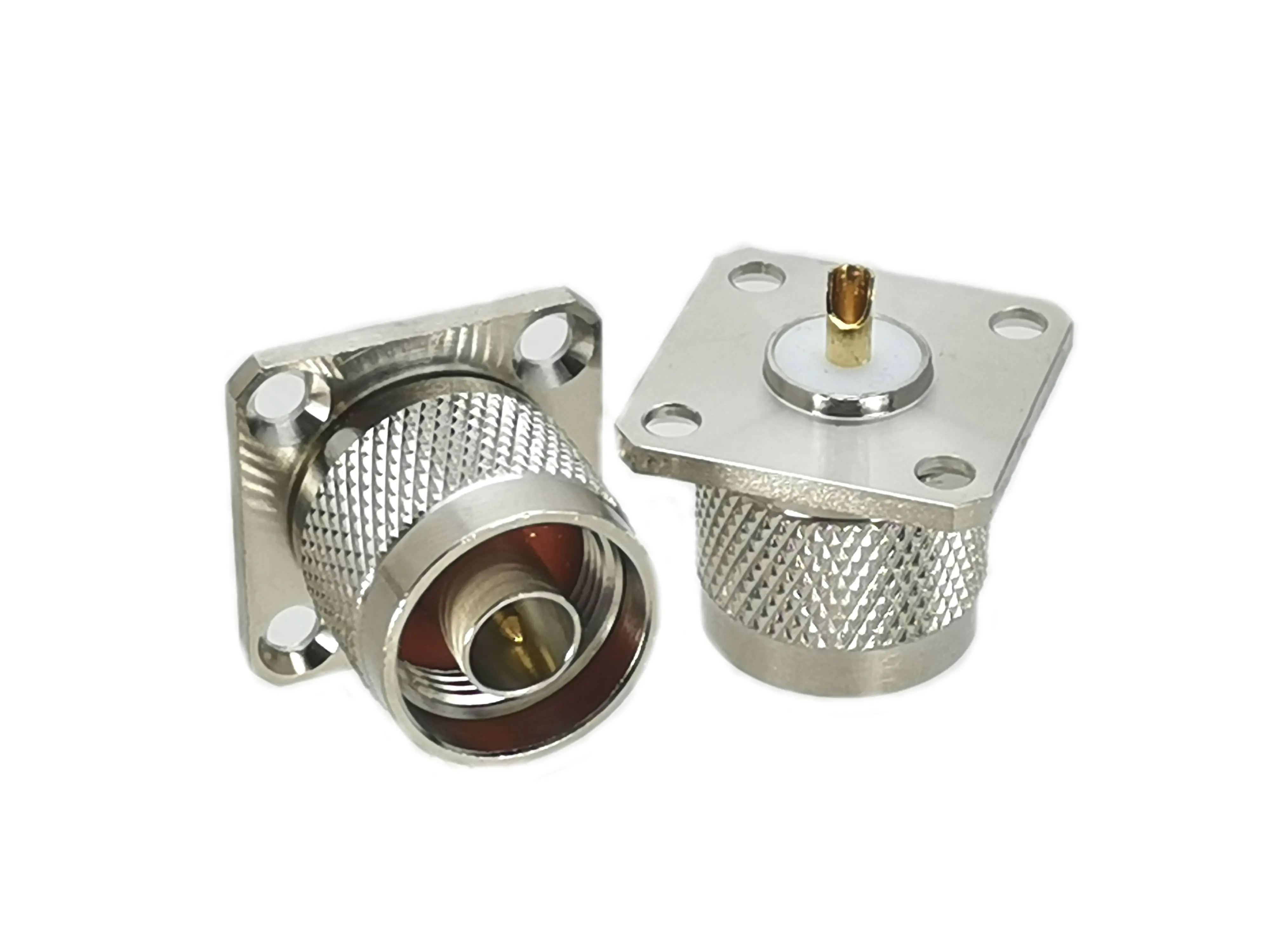 1Pcs-N-Male-Plug-4-holes-Flange-Solder-Pannel-mount-RF-Adapter ...