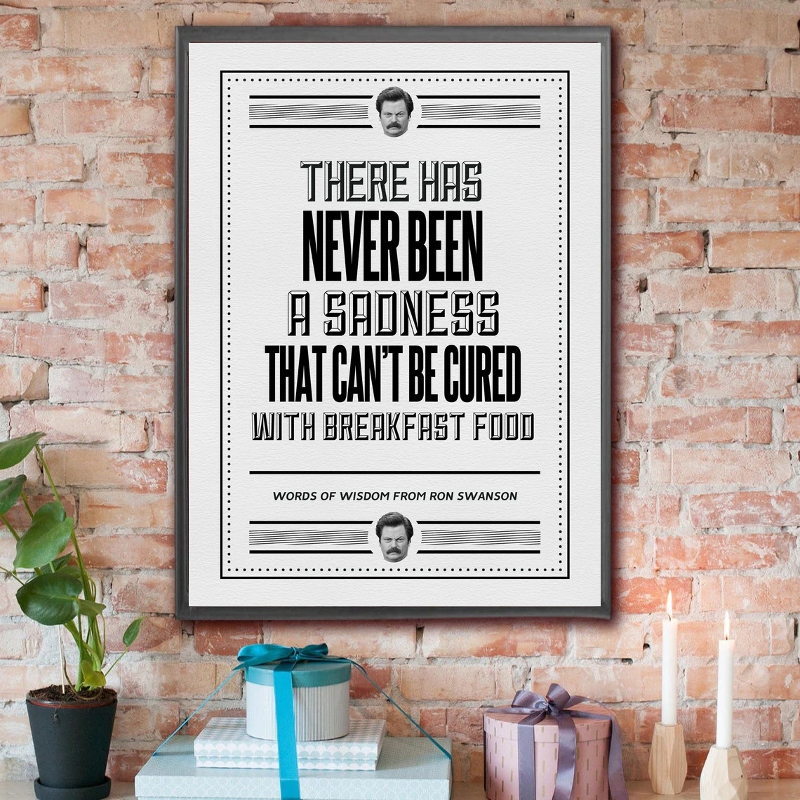 Ron Swanson Breakfast Poster