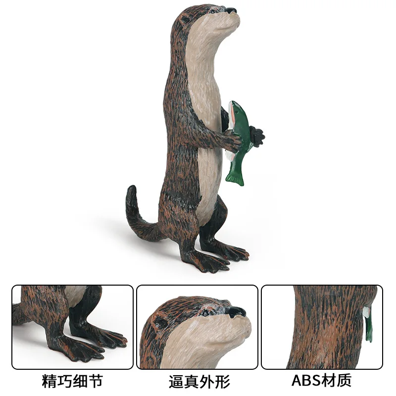 Plastic Animal Cognition Action Figures | Plastic Otter Animal Figure ...