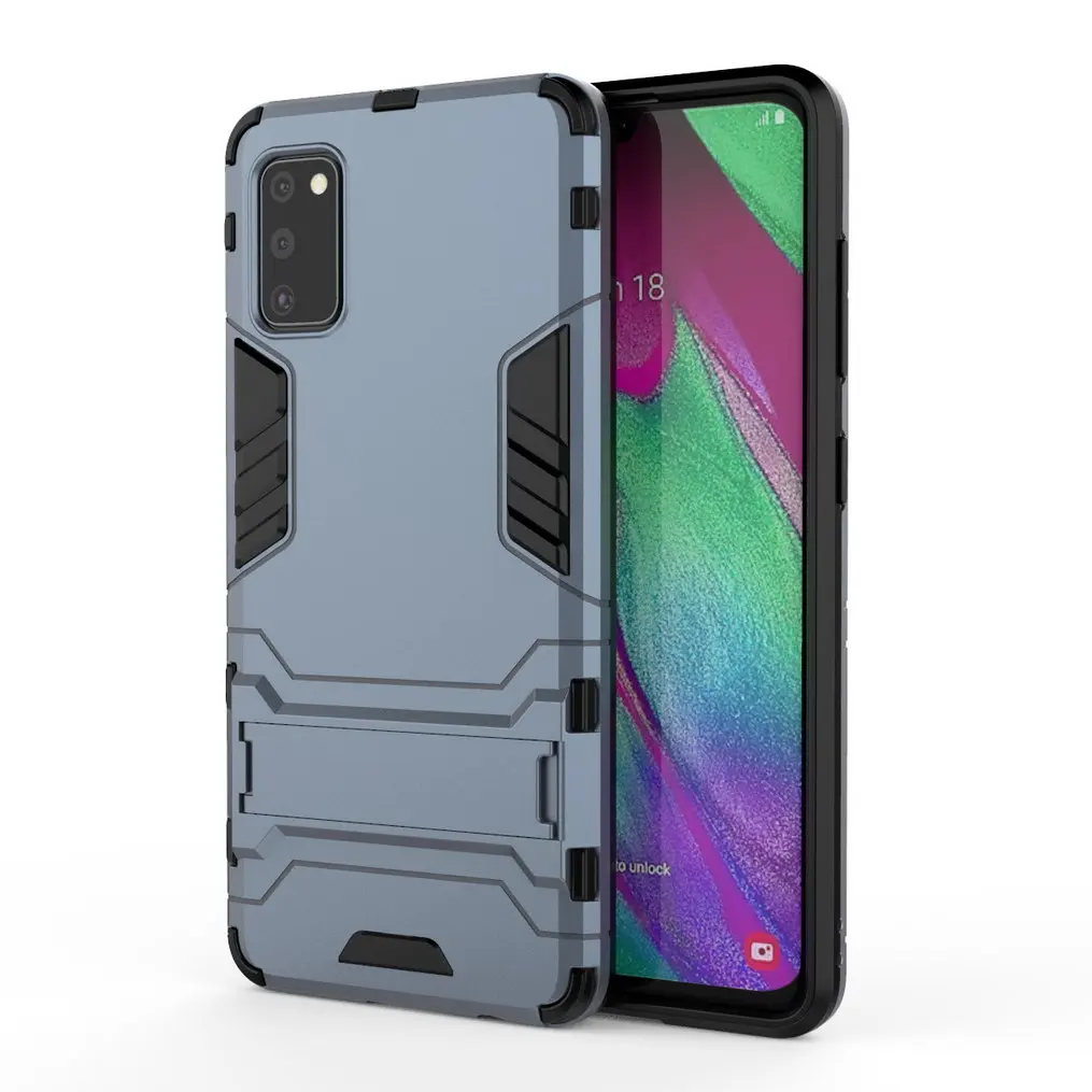 Hybrid Armor Cases For Samsung Galaxy A41 case A01 with stand ...
