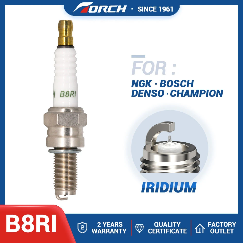 Motorcycle Iridium Spark Plug Torch B8ri Replace For Cr8eix For Suzuki ...