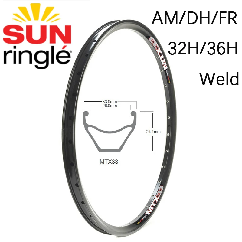Sun ring Mtx33 rim high strength rim DH fr am rim 32 holes Hoops ...