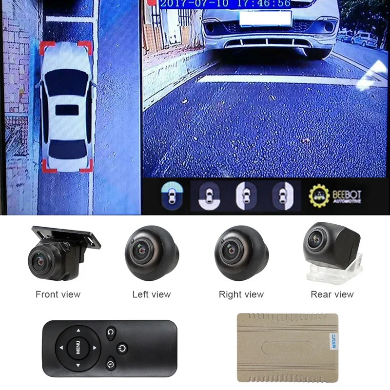 Car Parking Assistance Panoramic View All Round Rearview Camera System ...