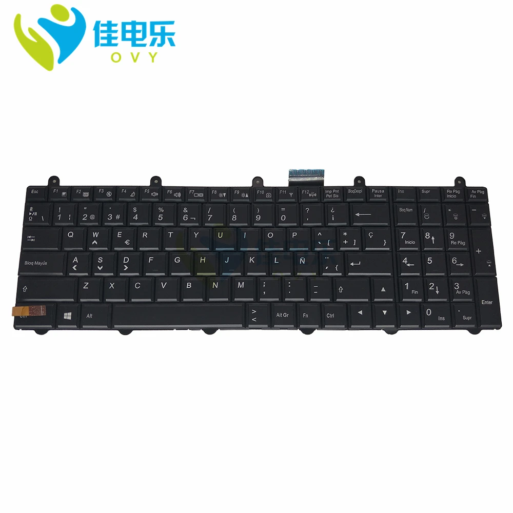 OVY SP Spanish laptop keyboard for CLEVO P150EM P15xEM P170EM P370EM ...