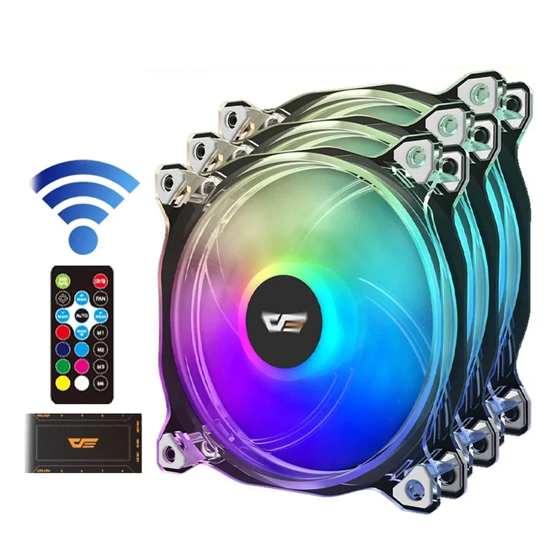 Cf8 Pro Pc Case Fan Rgb 120mm Rgb Fan Clear Frame Mute Ir Transparent ...