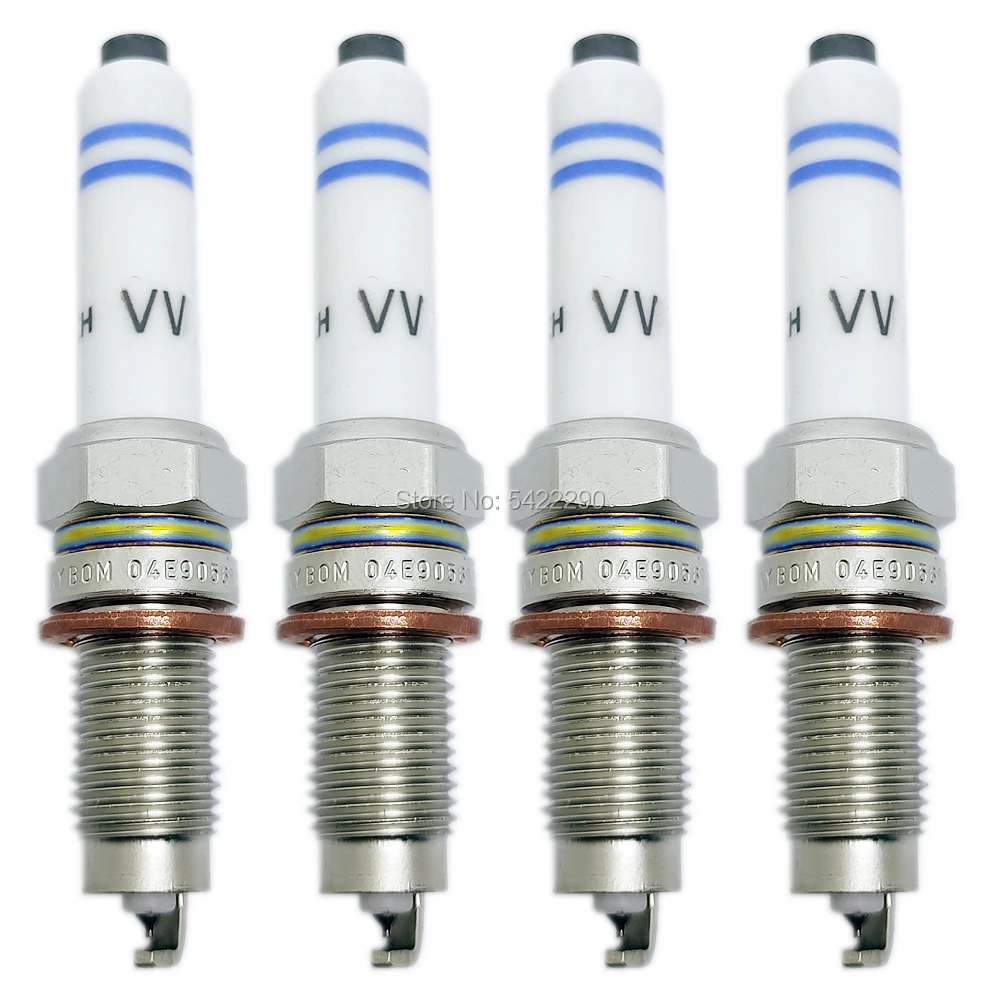 4pcs 04E905612 Spark Plug fit for Audi A1 A3 Q3 fit for VW Volkswagen Beetle Golf Jetta Polo ...