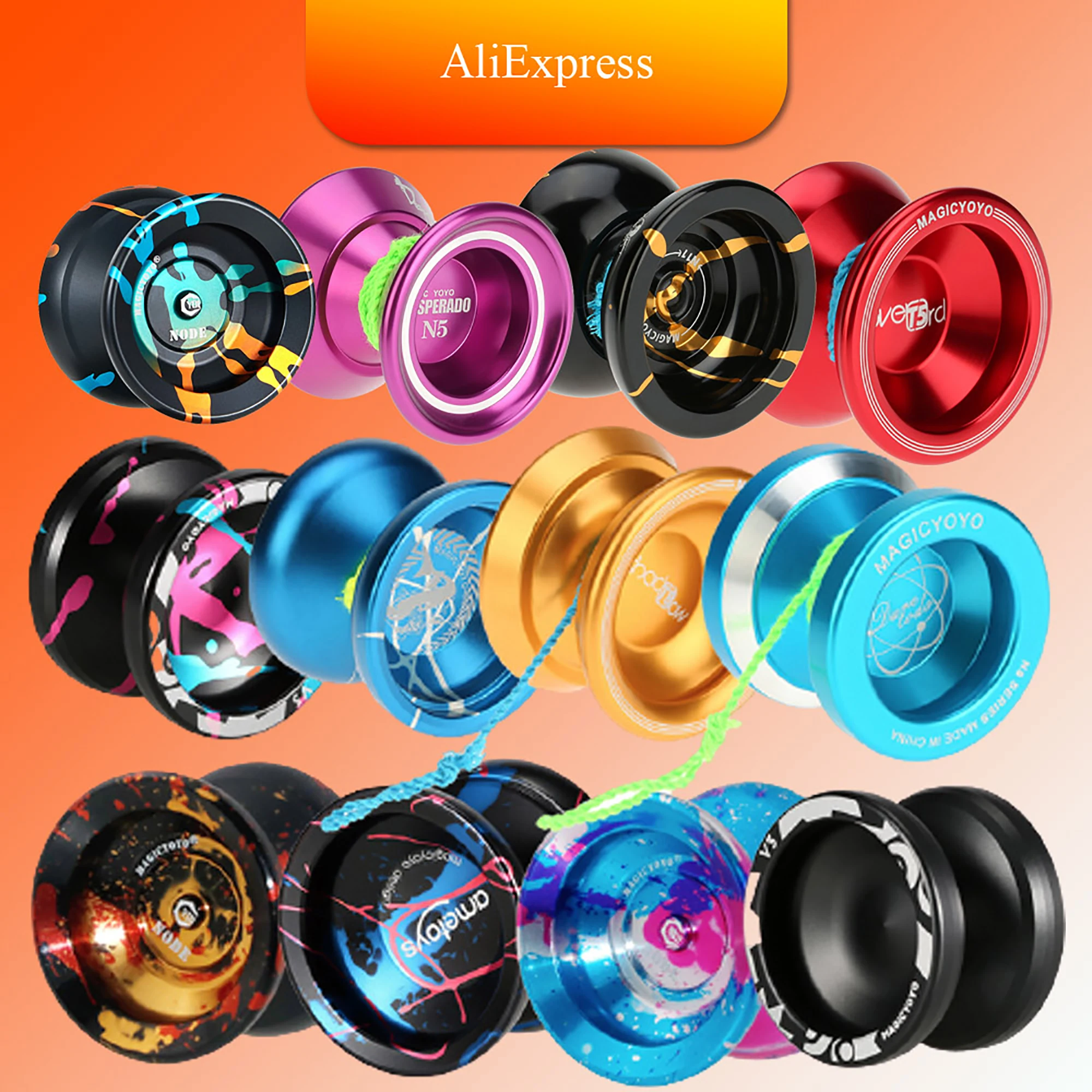 Magic-YoyoY01-Professional-Response-Yoyo-Classic-Aluminum-Alloy-Metal ...