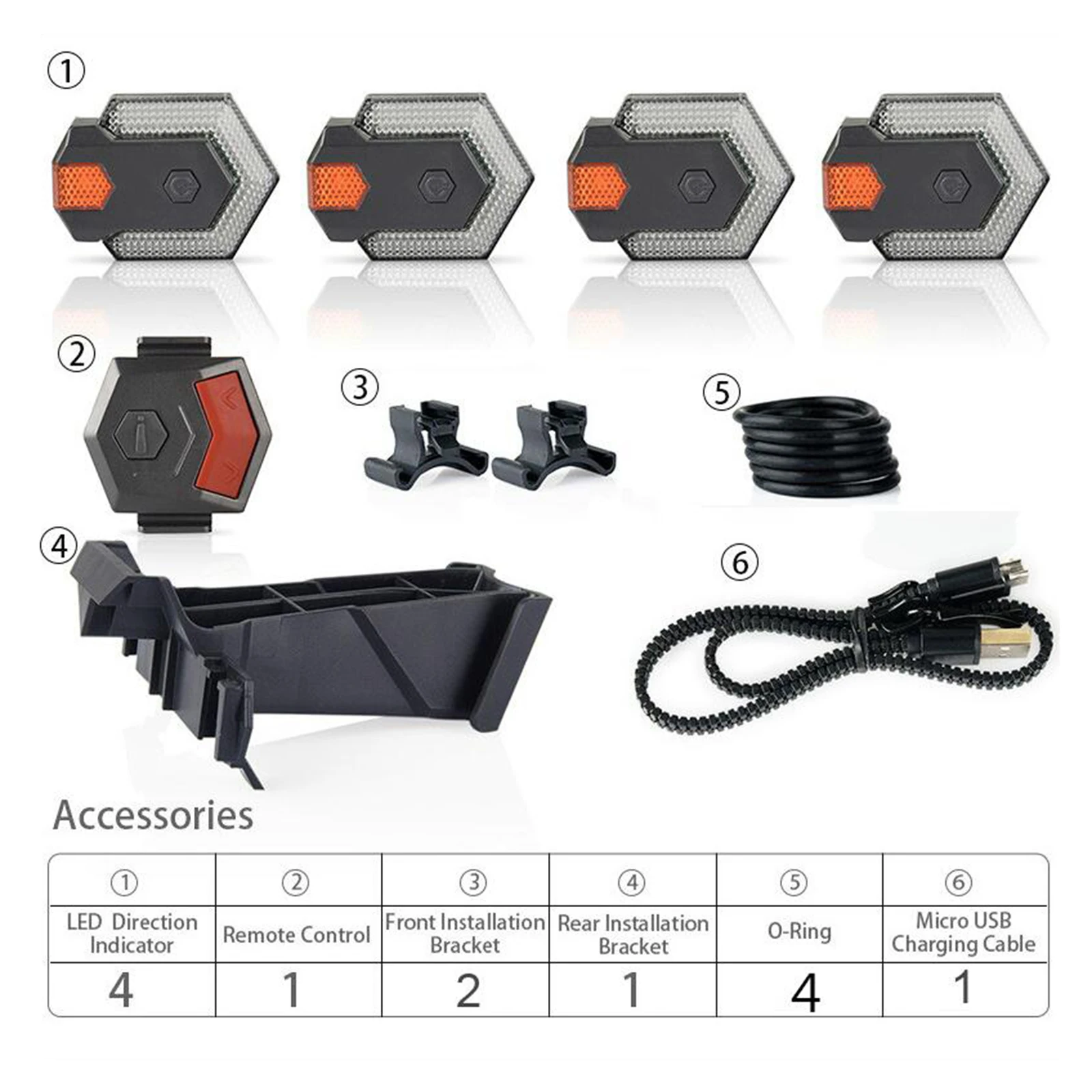 1-Set-Bike-Turn-Signals-Front-Rear-Light-Smart-Wireless-Remote-Control ...