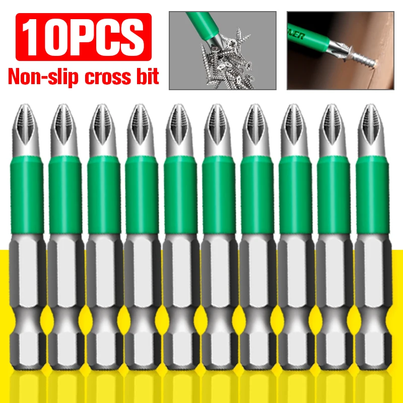 3/5/10pcs 50mm Ph2 Cross Bit Drill Head Screwdriver Bits Hand Tools ...