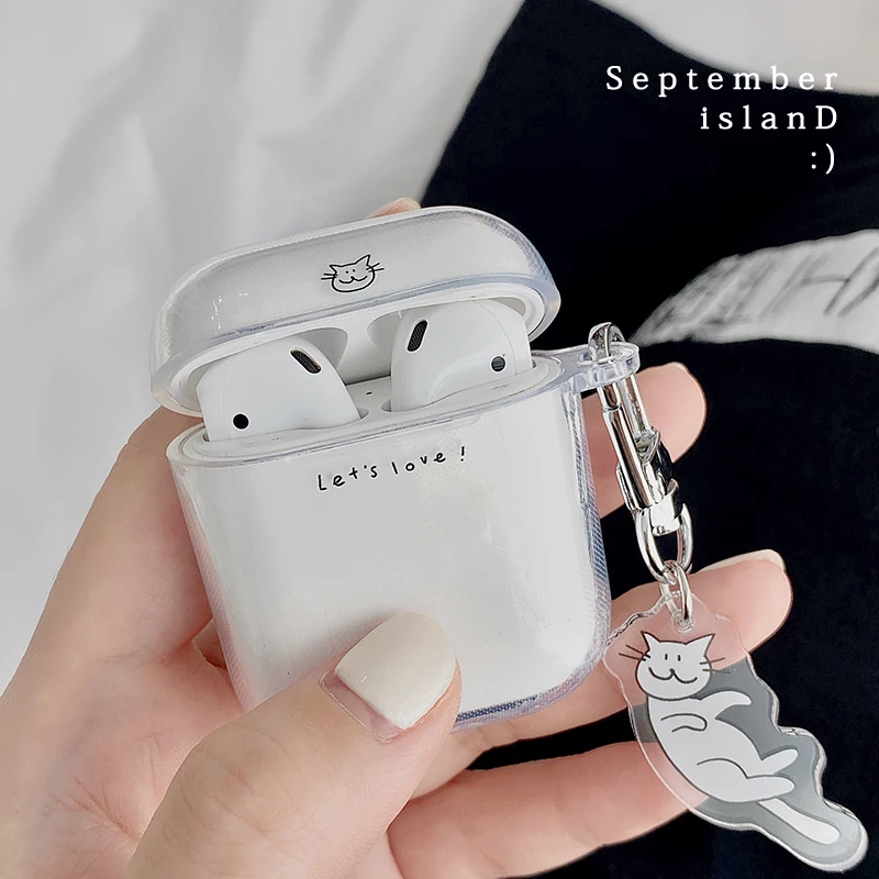 Cute Cat Airpods Soft Silicone Case Apple | Airpod Case Cover Despise ...