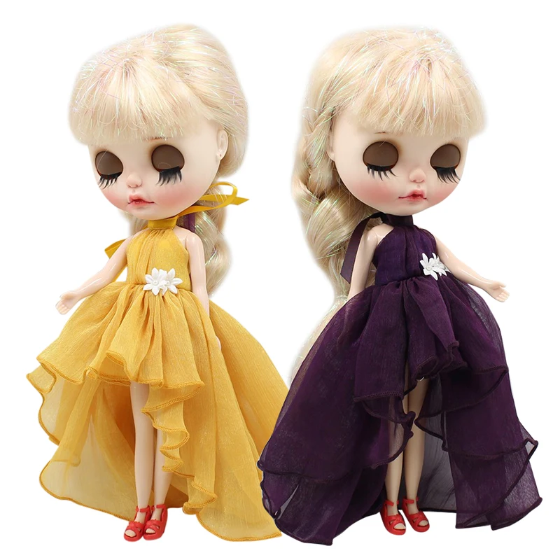 ICY-DBS-Blyth-doll-dress-with-flowers-the-Elegant-dressing-wedding ...