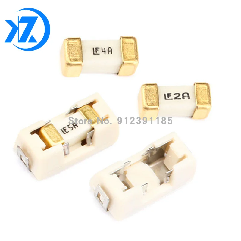10PCS Gold foot 1808 125V 0451 SMD Fast blow Fuse 1A 2A 3A 4A 5A 6.3A ...