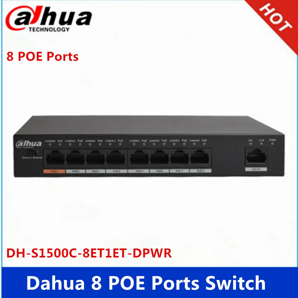 Dahua PoE Switch DH S1500C 8ET1ET DPWR 8CH Ethernet Power Switch ...