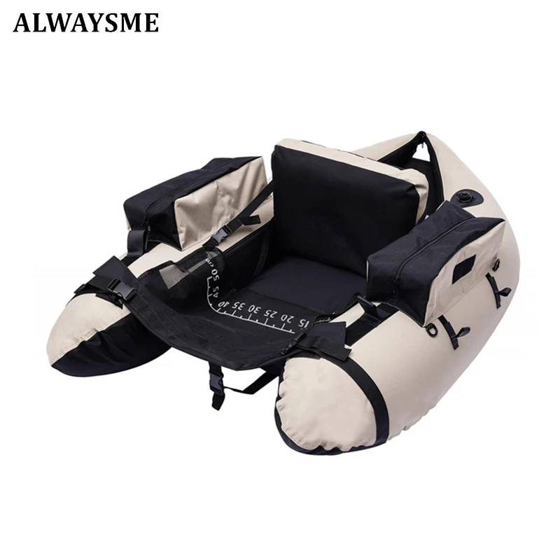 JayCreer-Flutuador Inflável Barco De Pesca, PE Material Exterior ...