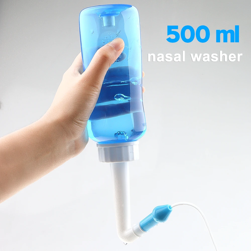 Nose Wash System Sinus & Allergies Relief Nasal Pressure Rinse Neti Pot ...