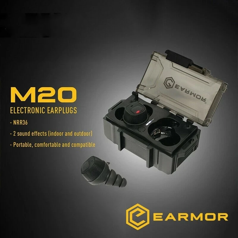 OPSMEN Earmor NEW ITEM Tactical Communication Pickup Noise Reduction headphones earplugs M20 ...