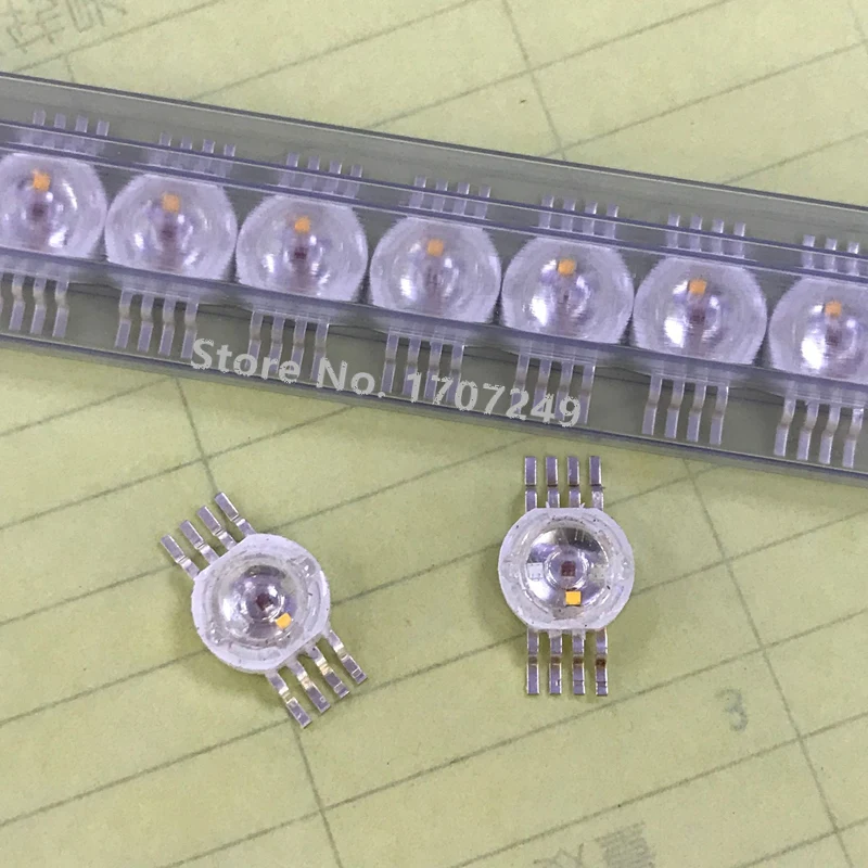 10pcs-lot-LED-RGBWW-Red-Green-Blue-Warm-White-4in1-4W-LED-Emitter ...