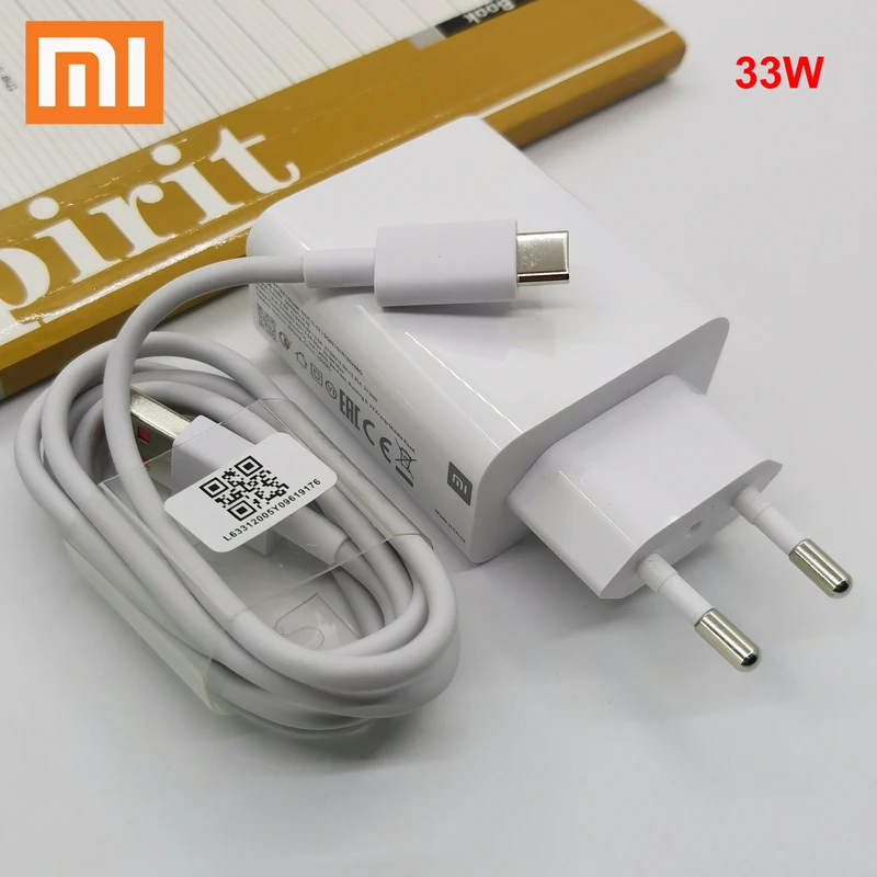 Xiaomi-Fast-Charger-33W-Turbo-Charge-QC4-0-Adapter-5A-Type-C-Cable-For ...