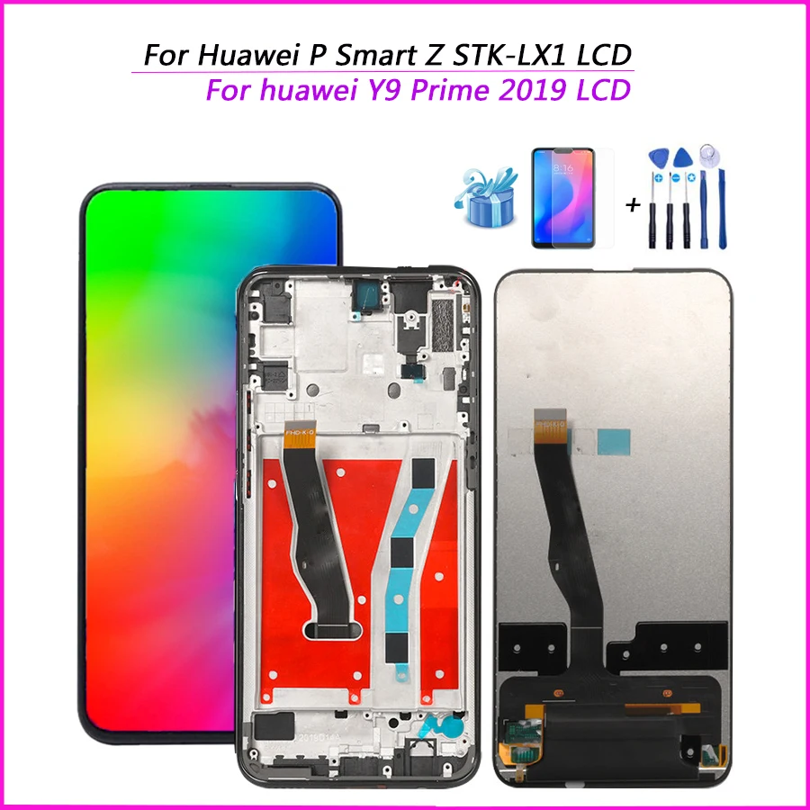 New Lcd Display For Huawei P Smart Z /y9 Prime 2019 Lcd Display Stk-lx1 ...