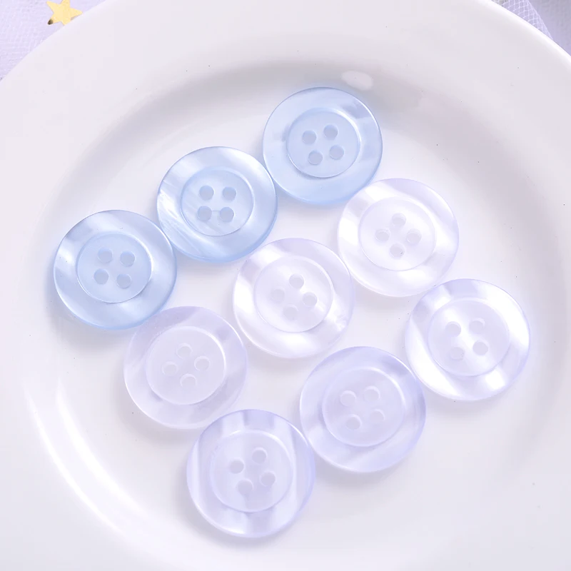30Pcs-Pack-Transparent-Resin-Buttons-32-20mm-4-Holes-Mixed-Color ...