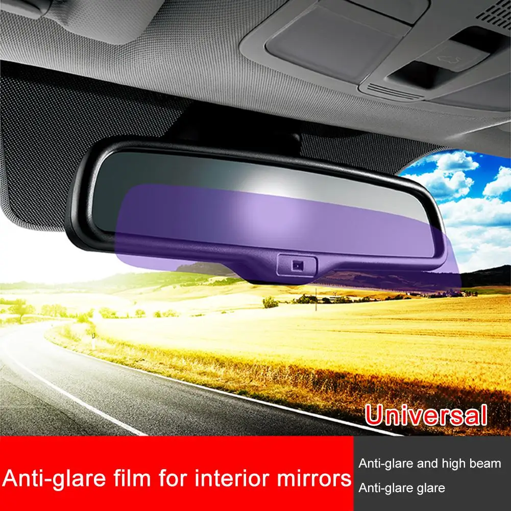 Universal Car Interior Mirror Anti-glare Film Anti Fog Car Rearview ...
