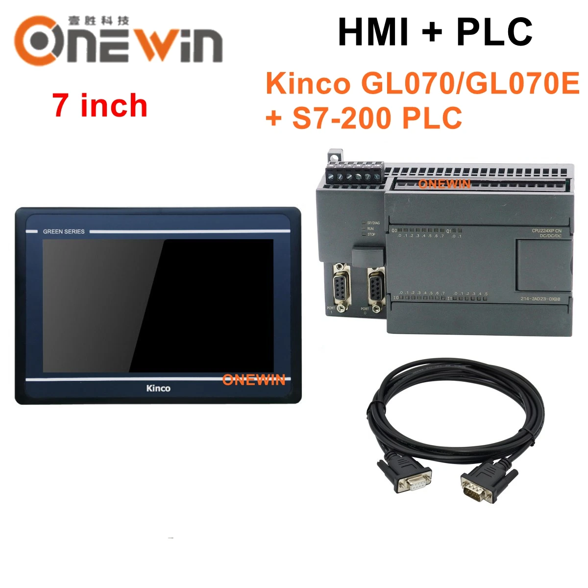 Kinco GL070 GL070E HMI Touch Screen And S7-200 CPU222 CPU224XP CPU226 PLC Industrial Control ...