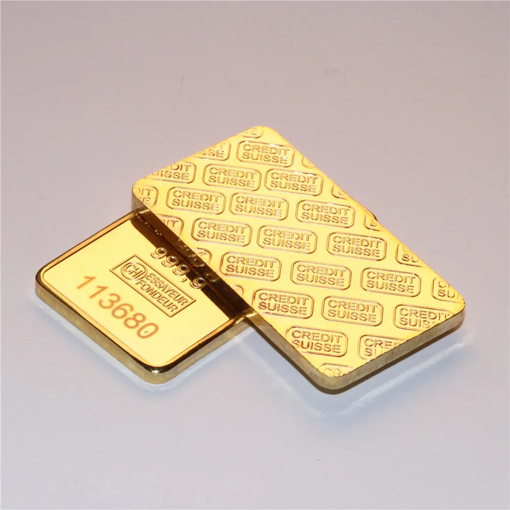 Lingotto di lingotti di lingotti placcati in oro 24K .999 da 1 oz di ...