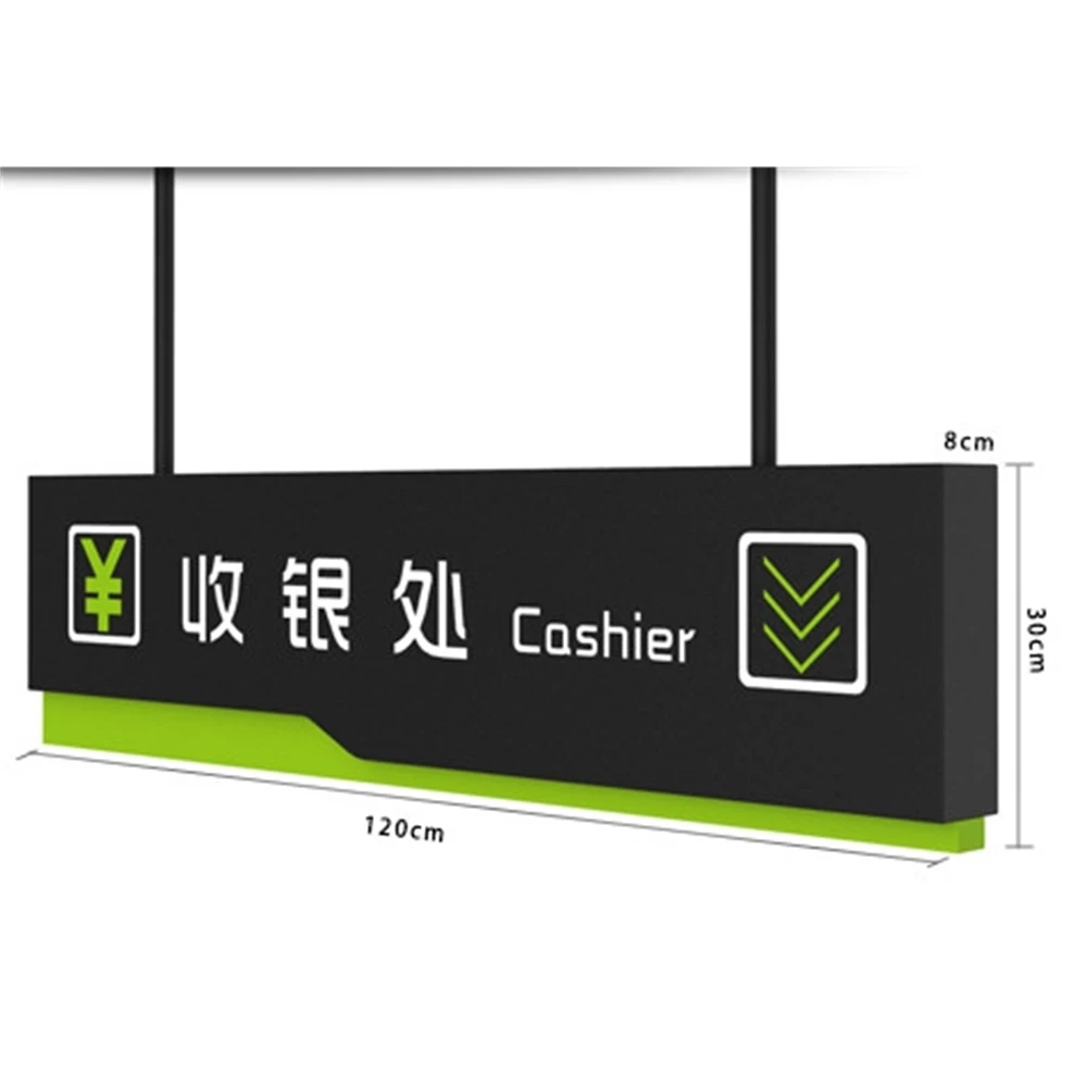Supermarket Checkout Counter Instructions Signage Board Customized ...