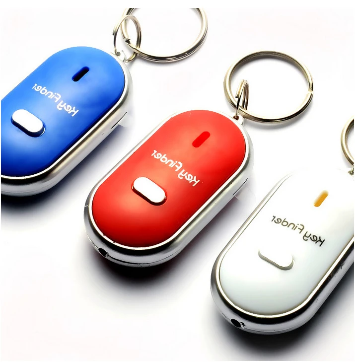 LT Wireless Whistle Key Finder Keychain Electronic Anti-Theft Ellipse ...