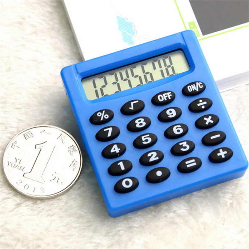 Cartoon Pocket Mini Calculator Handheld Pocket Type Coin Batteries ...
