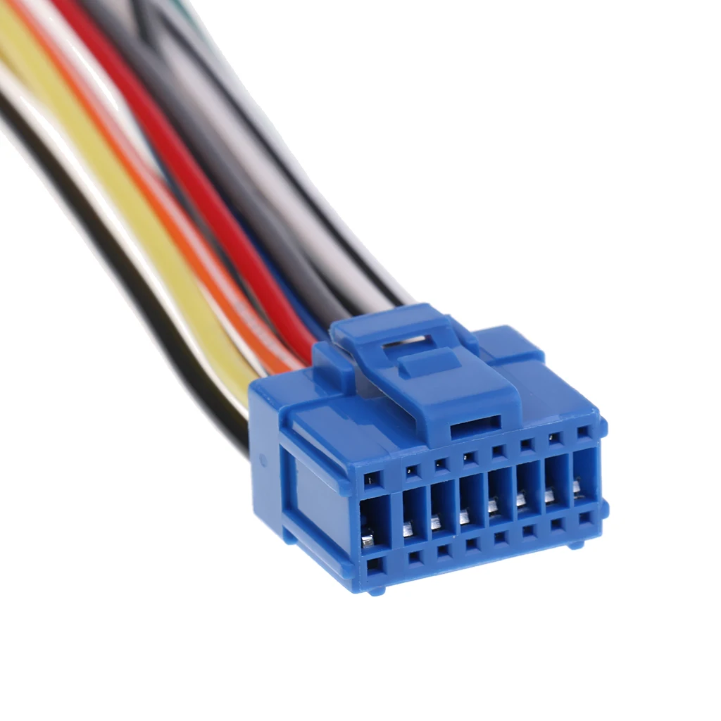 16Pin Copper Wire Harness Blue Plug Connector Adaptor Assembly Cable ...