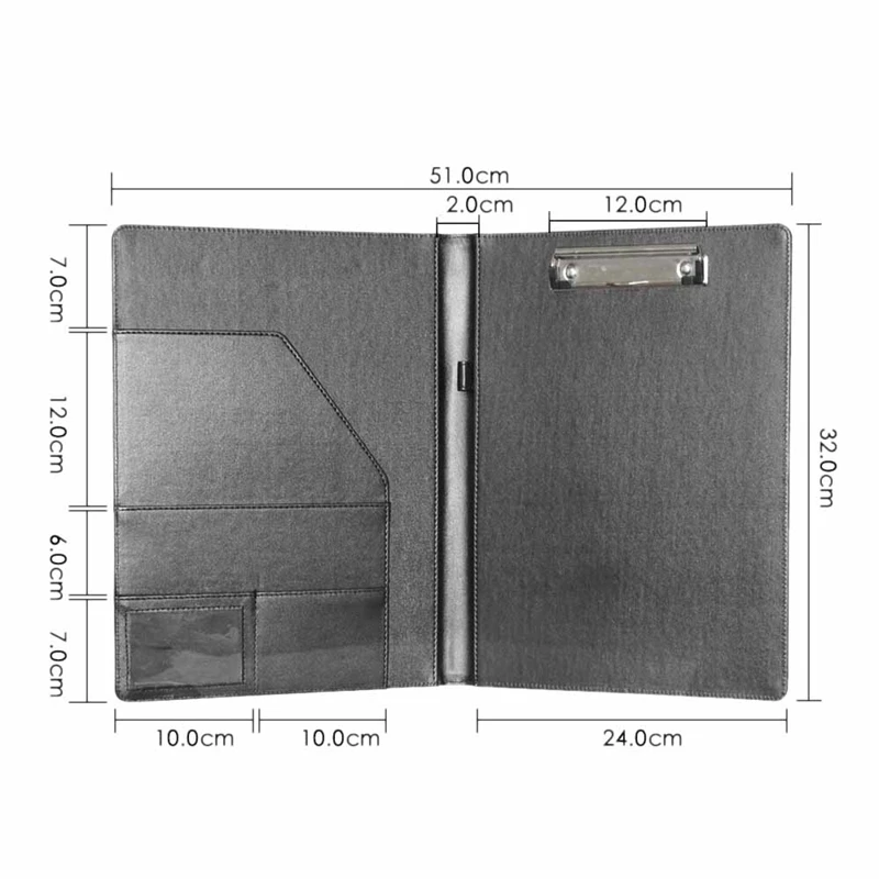 A4 Clipboard Folder Fold-Over Office Document Holder Filing Clip Board ...