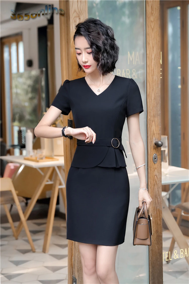 Slim Hips Formal OL Styles Professional Ladies Office Work Wear Dresses ...