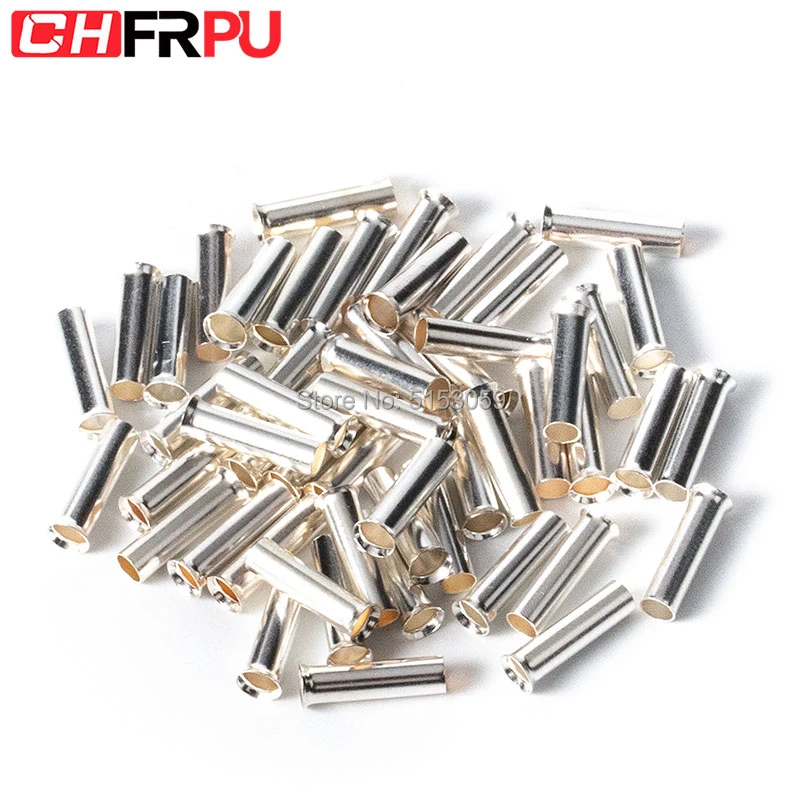100pcs 0.5mm2-16mm2 22-10 Awg Non-insulated Wire Connector Ferrules ...