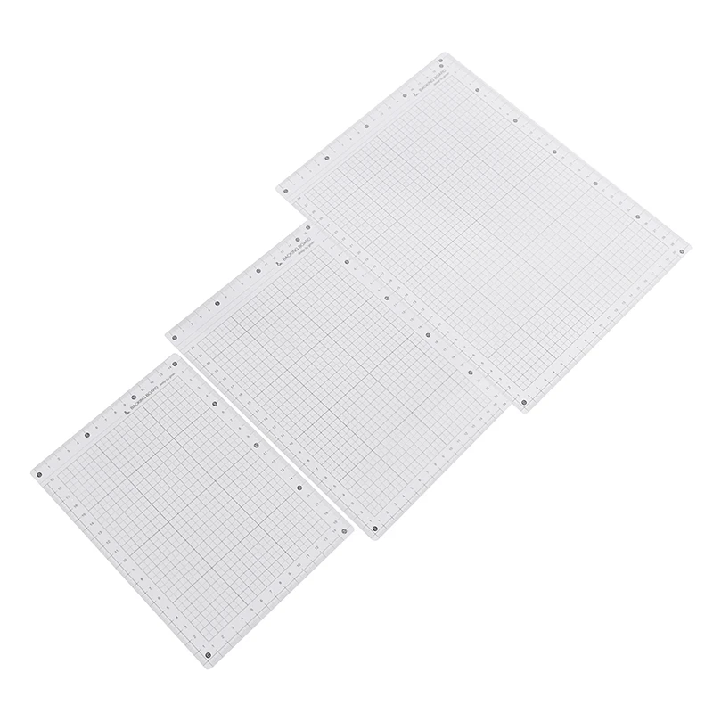 Transparent Ruler Board A4 A5 Students Writing Desk Pad PVC Grid Sewing ...