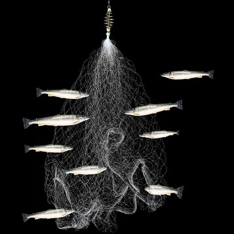 Multi Size Fishing Net Trap Mesh Luminous Netting Fishnet Tackle Design ...