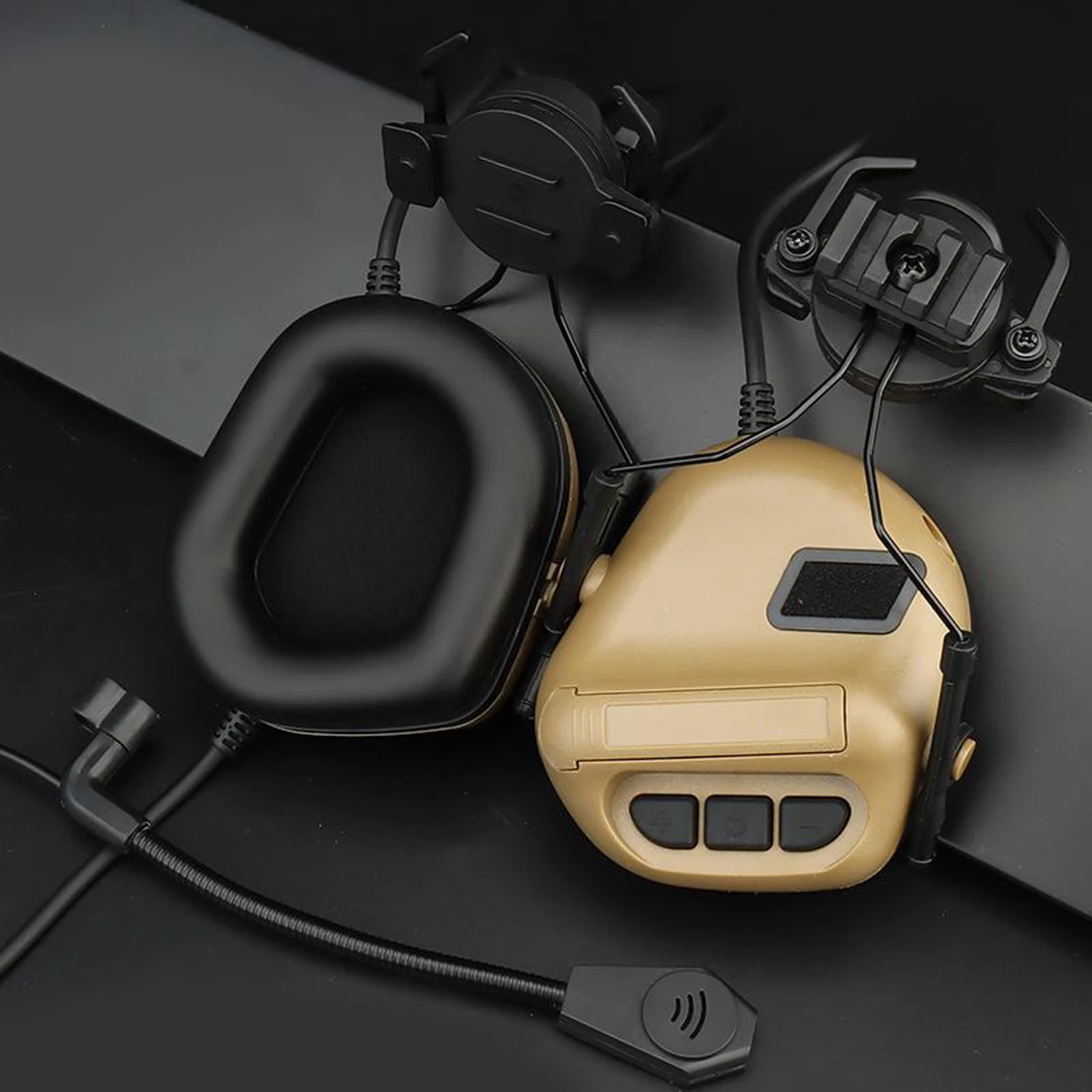 Tactical Headset Hunting Hearing Protector Shooting Radio Earphone ...