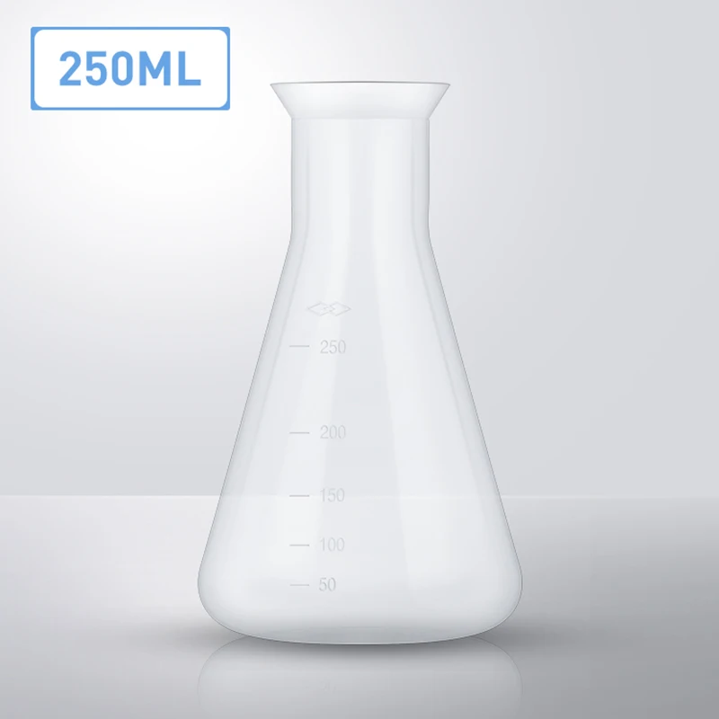 Erlenmeyer Flask Yeast Starter Kit, 250ml Narrow Mouth Plastic Flasks-Erlenmeyer with ...