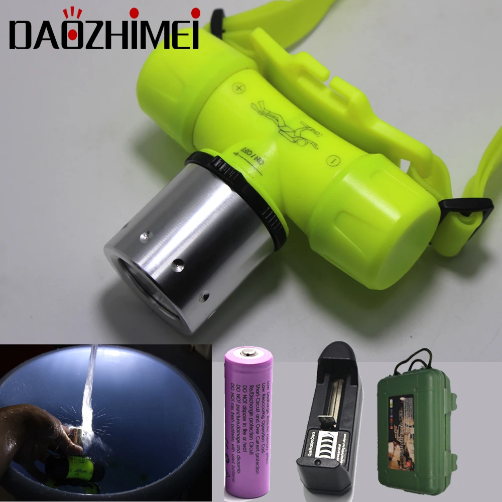 CREE-XML-T6-LED-underwater-Waterproof-60m-Diving-Headlamp-Headlight ...
