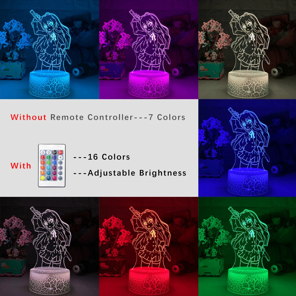 New Led Night Light Toradora Taiga Aisaka for Bedroom Decor Gift ...