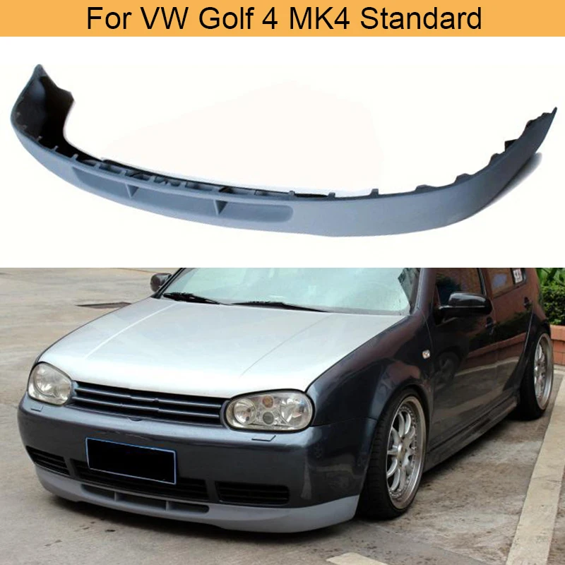 Unpainted PU Auto Car Front Bumper Lip Chin Spoiler For Volkswagon VW ...