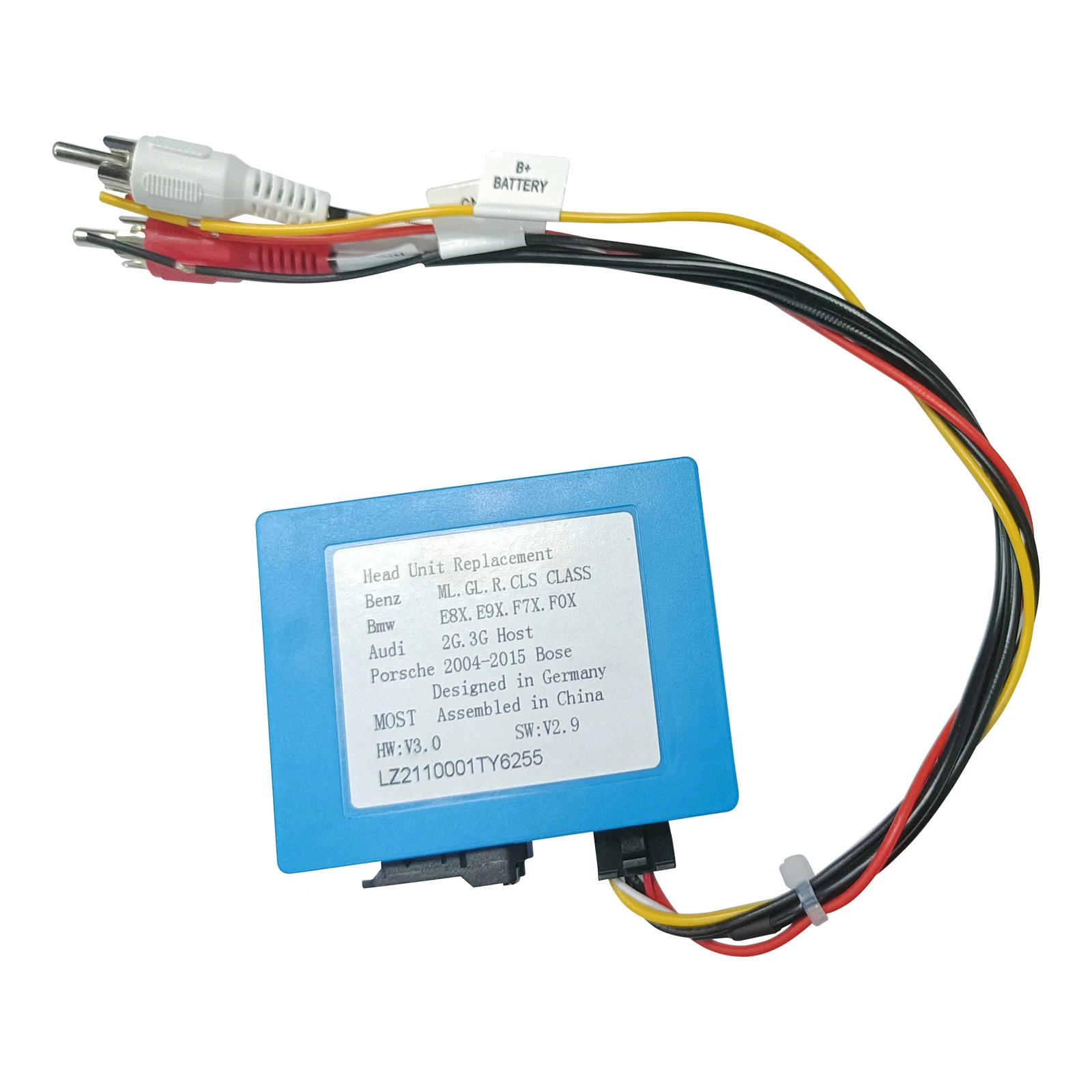 ZLTOOPAI Car Stereo Radio Optical Fiber Decoder Most Box for Mercedes ...