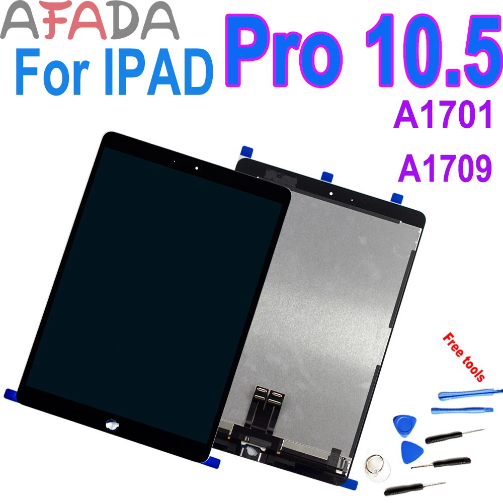 Tela lcd original para ipad pro 10.5, a1701, a1709, touch screen, vidro ...