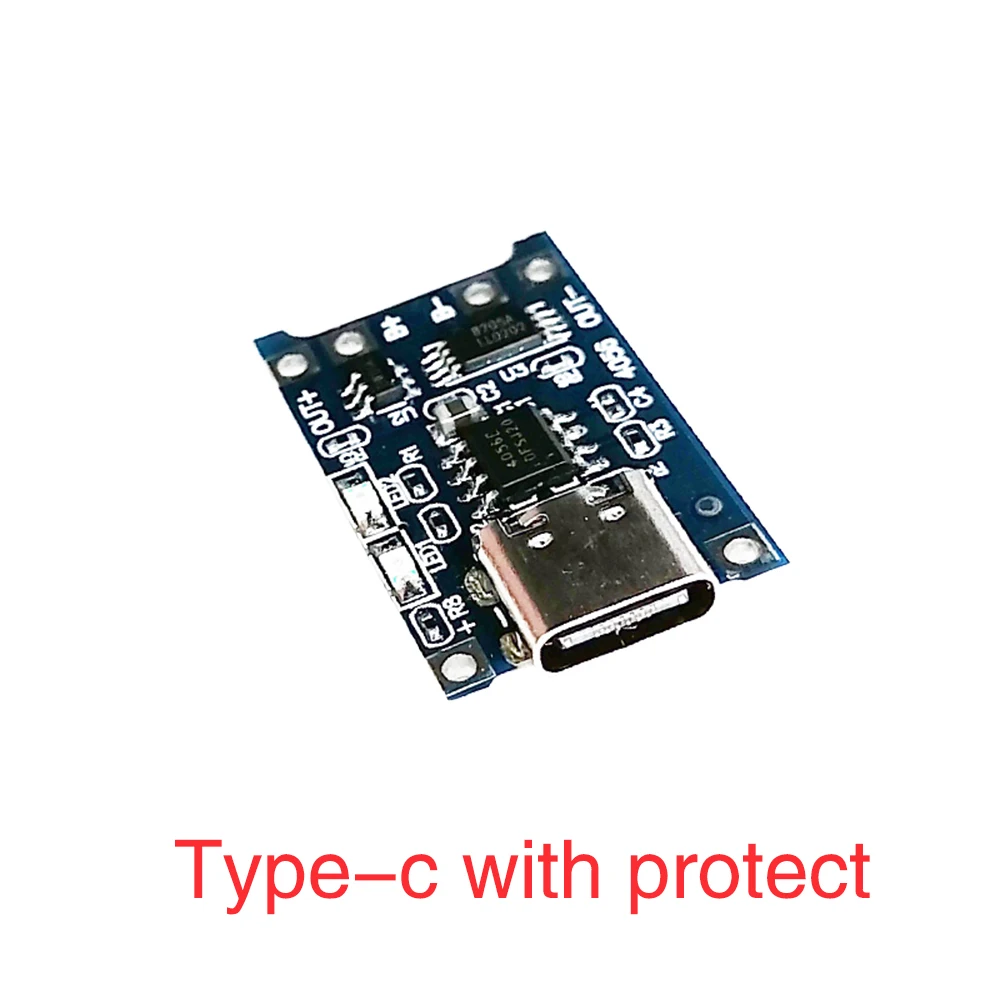 Mini Micro Type-c USB 5V 1A 18650 TP4056 Lithium Battery Charger Module ...